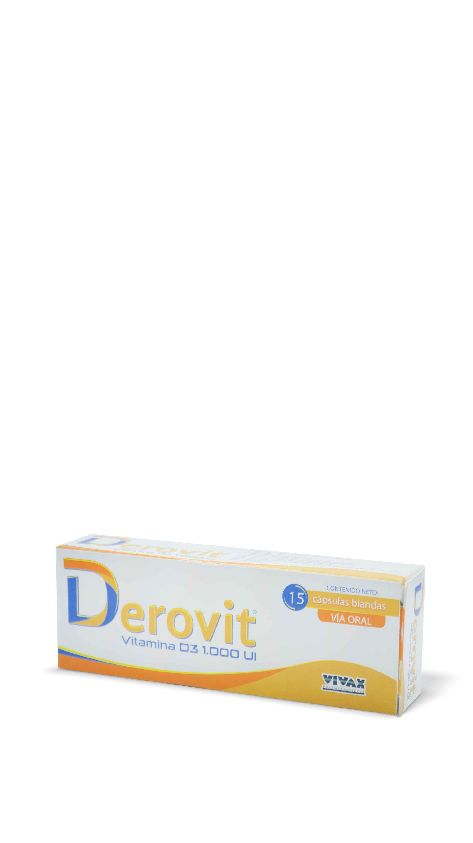 Fotopiel | Derovit vitamina D3 1000 U.I. 15 cápsulas | Fotopiel