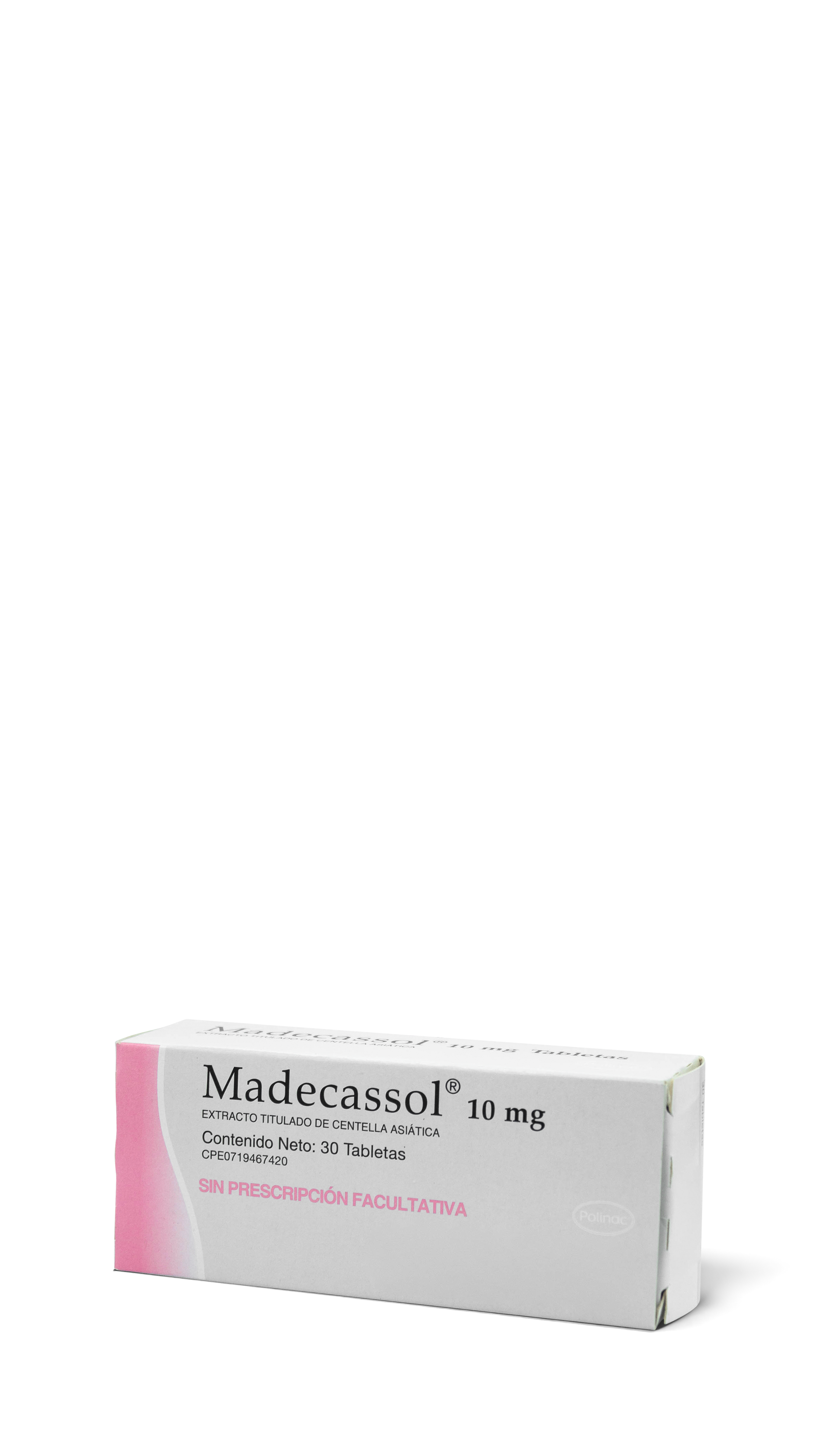 Fotopiel | Madecassol 30 tabletas 10mg | Fotopiel
